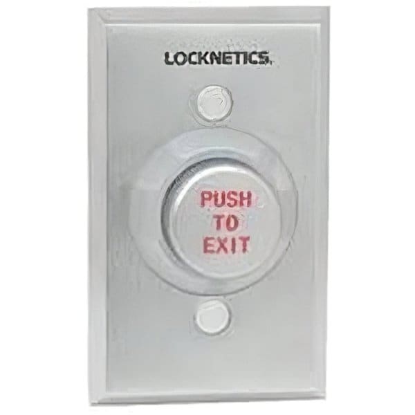 Locknetics Security Adjust Delay Push Button 1-5/8" Red DPDT | HD Supply