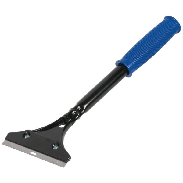 American Line® 4" Heavy-Duty Razor Scraper, 12" Handle, Spare Blade ...