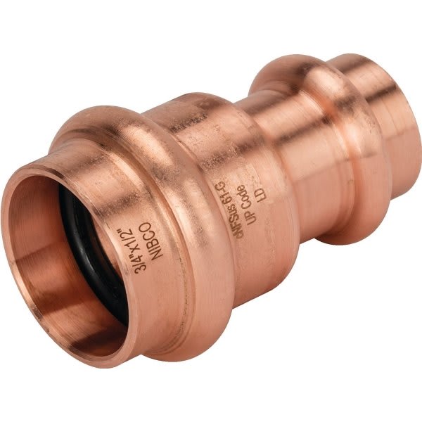 Nibco® Press-connect Copper Pipe Coupler - 1/2 X 1/2" Press X Press ...