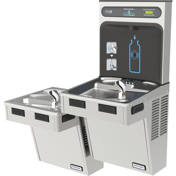 Elkay® Ezh2o® Vr Bottle Filling Station/bi-Level Cooler, Ss, Indoor/outdoor | HD Supply