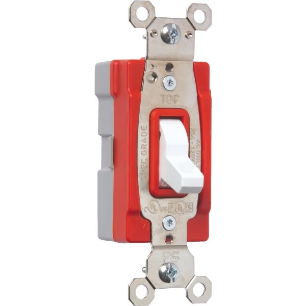 Leviton 15 Amp Single-Pole Toggle Light Switch, White | HD Supply