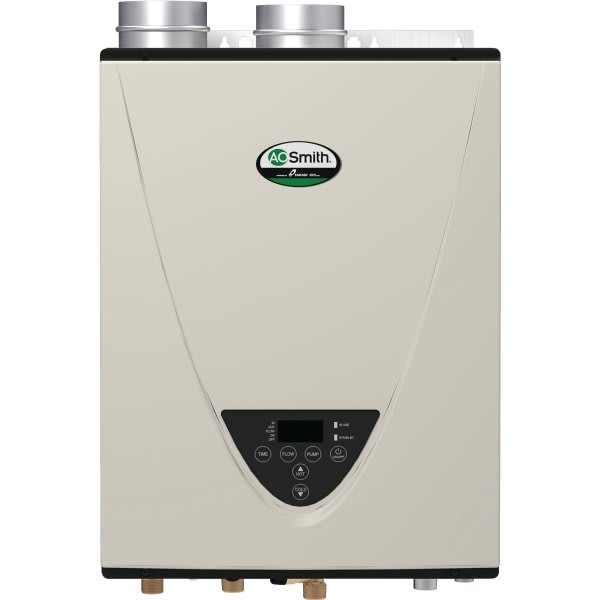 A. O. Smith® Indoor Condensing High Efficiency 160k Btu Ng Tankless ...