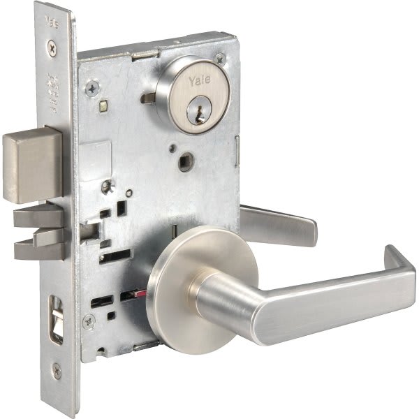 Yale Lever Lock 4602ln Au 626 Privacy, Bedroom Or Bath Lock Augusta ...