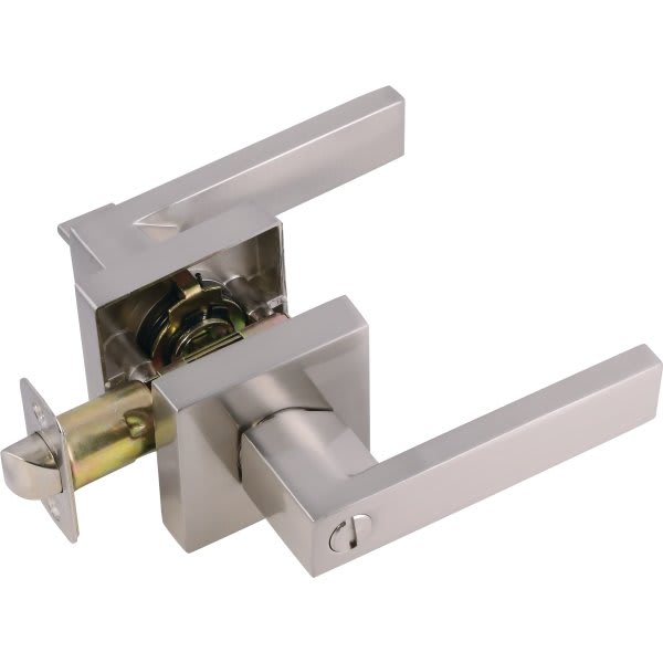 Shield Security® Commercial Cornwall Privacy Lever, Satin Chrome | HD ...