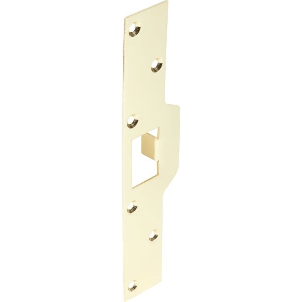 Door Lockset Strike Plate Brass, Package Of 2 | HD Supply