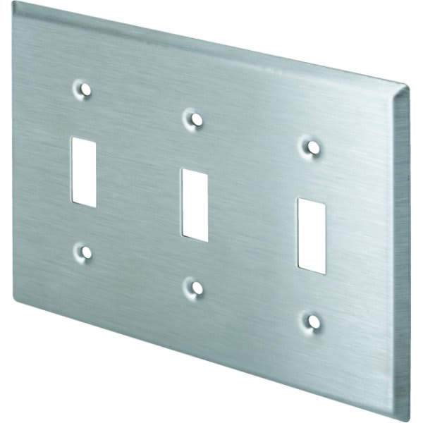 Titan3 1-Gang Standard Metal Emergency Toggle Wall Plate (Red) | HD Supply
