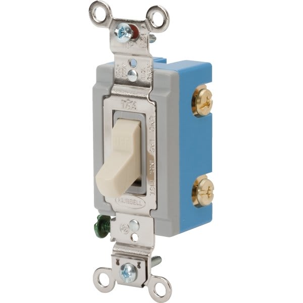 Hubbell-PRO 20 Amp 120/277 VAC 2-Position Toggle Switch (Ivory) | HD Supply