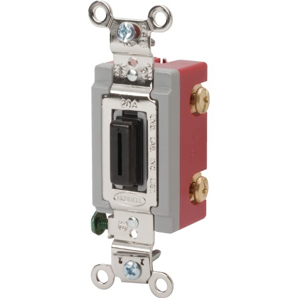 Hubbell-PRO 15 Amp/120 VAC 2-Position Toggle Switch, White, Package Of ...