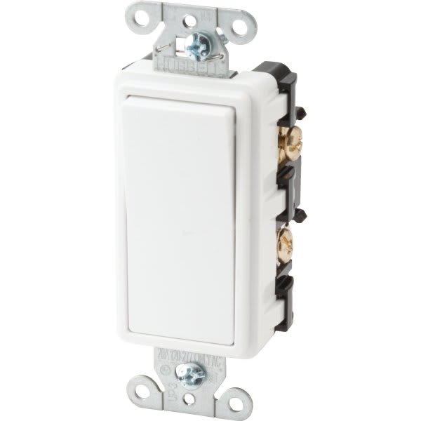 Leviton 120/277-Volt 15 Amp 3-Way Decora Ac Quiet Rocker Switch, White ...