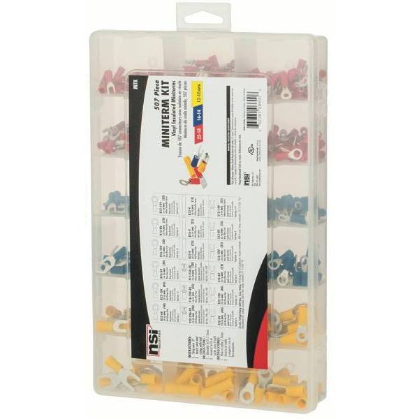 Nsi Industries Mini Terminal Kit With Crimping Tool Package Of 180 | HD ...