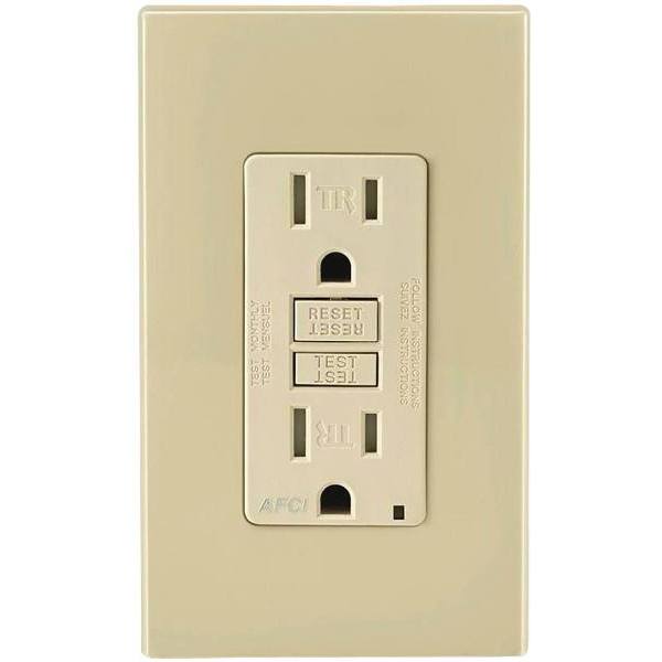 Leviton 20 Amp 125v Nema 5-20r Smartlockpro 2-Pole Duplex Gfci Outlet ...
