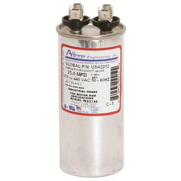 Amrad Engineering 45/5 Mfd, 370/440 Vac Round Motor Run Capacitor | HD ...