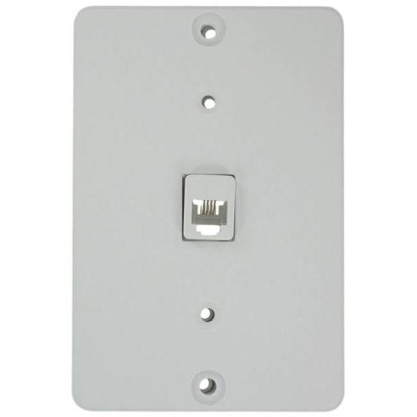 Leviton 1-Gang Phone/cable Box Mount Wall Plate White | HD Supply
