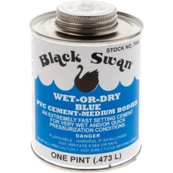 Black Swan® Pipe Cement PVC Medium-Body Wet-Or-Dry | HD Supply