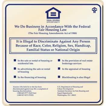 Fair Housing Signs | HD Supply
