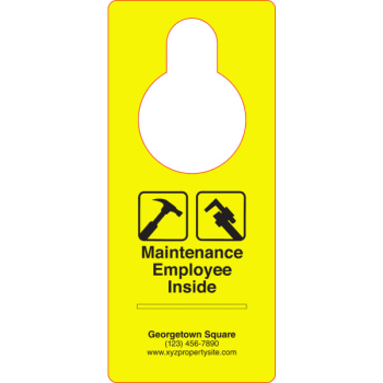Maintenance Door Tags | HD Supply
