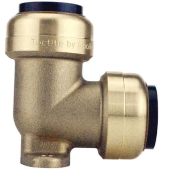 Tectite 3/4 In Brass Push-To-Connect 90-Degree Drop Ear Elbow | HD Supply