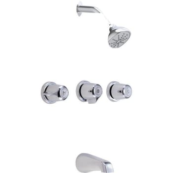 Gerber Plumbing Classics 3-Handle Tub And Shower Trim Kit Chrome, Valve ...