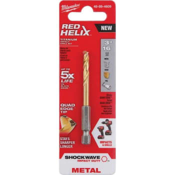 Milwaukee Shockwave 3/16 In. Titanium Twist Drill Bit | HD Supply