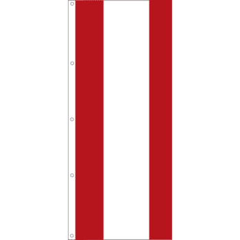 Vertical Striped Flag, Red/White/Red, 3' x 8' | HD Supply