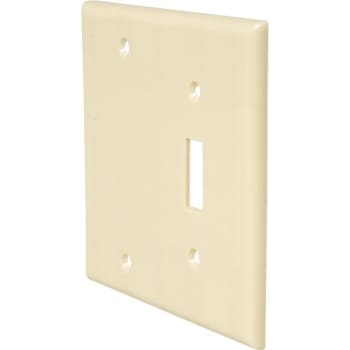 Hubbell Standard 2-Gang Toggle Switch/Blank Nylon Wall Plate (Ivory ...