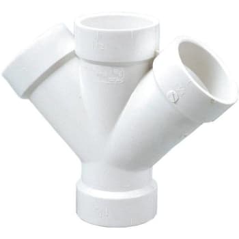 Nibco 4 In. Pvc Dwv Hub X Hub 45-Degree Double Wye Fitting | HD Supply
