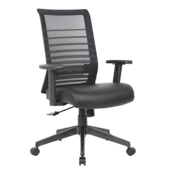 Boss Mesh Back Executive Desk Chair Lumbar Support And Antimicrobial ...