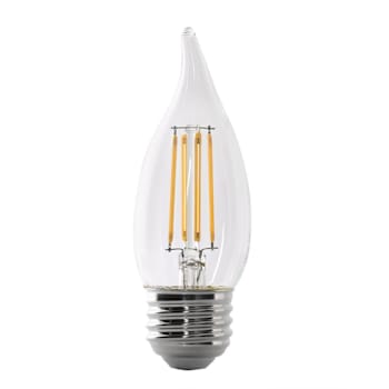 FEIT Electric Ba10 3.3 Watt Filament Flame Led, E26, 5000k, Clear ...