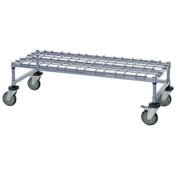 Quantum Storage Systems Mobile Wire Dunnage Rack 48"W X 24"D X 12"H Gray Epoxy | HD Supply