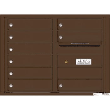Florence Versatile 4C Mailbox, 6 High Suite, 9 Mailboxes, 1 Outgoing ...