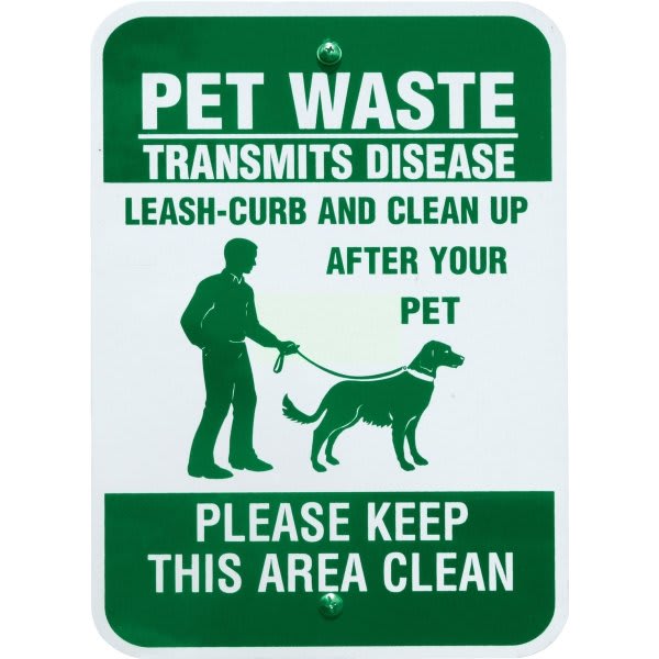Fido House® Pet Waste Station Sign, Green | HD Supply