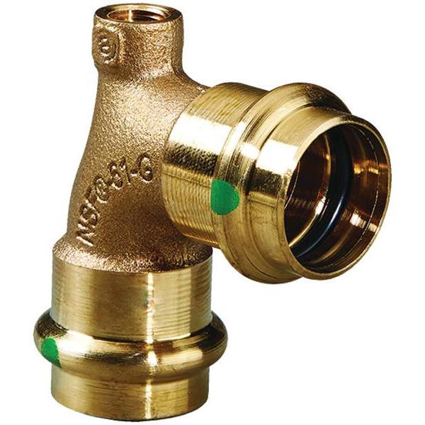 Viega Propress 3/4 In X 3/4 In Zero Lead Bronze Vent Elbow Fitting | HD Supply