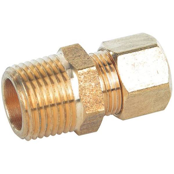 Everbilt 3/8" X 3/8" Mip Lf Bras Comp Adapter Package Of 10 | HD Supply