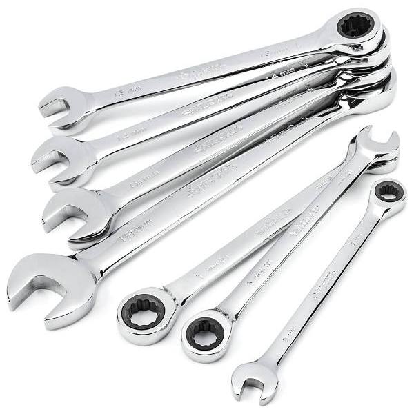 Husky Ratcheting Mm Combination Wrench Set 7-Piece | HD Supply