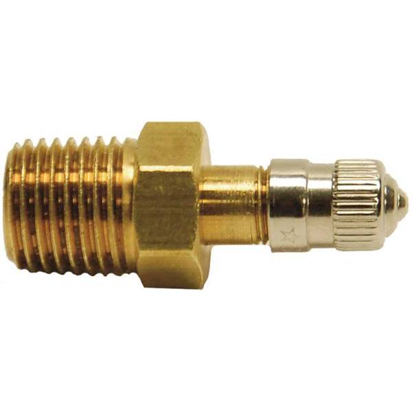 Mec 1/4 In. Mnpt Standard Pressure Test Tap Valve With Brass Cap And ...