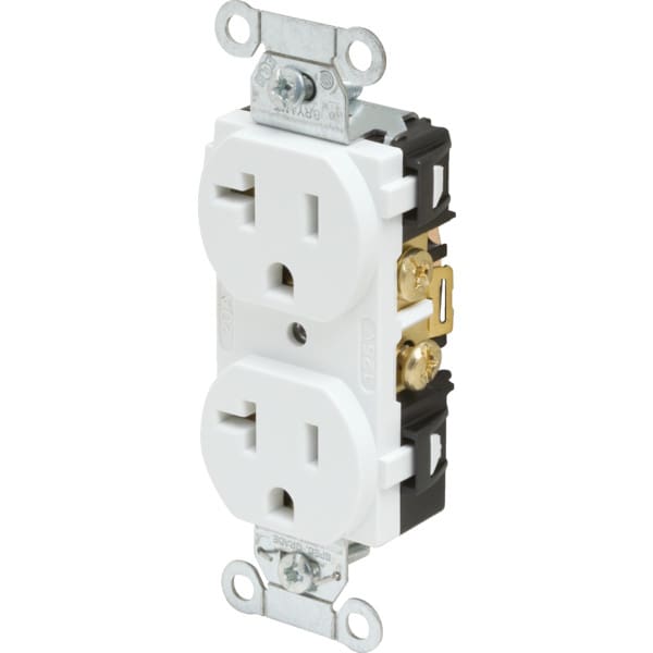 Commercial Grade White 20A 120V Outlet | HD Supply