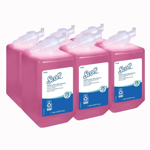 Scott Essential 1l Floral Scent Gentle Hand Soap, 6 Refills-Case | HD ...