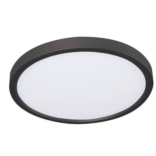 AFX® Edge Round 6 In. LED Flush Mount Black 277v, 27/30/35/40/50k | HD ...