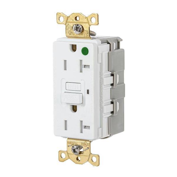 Hubbell Wiring® Snapconnect® Autoguard® 20a 125v Hd Hosp Tr/Wr Gfci ...