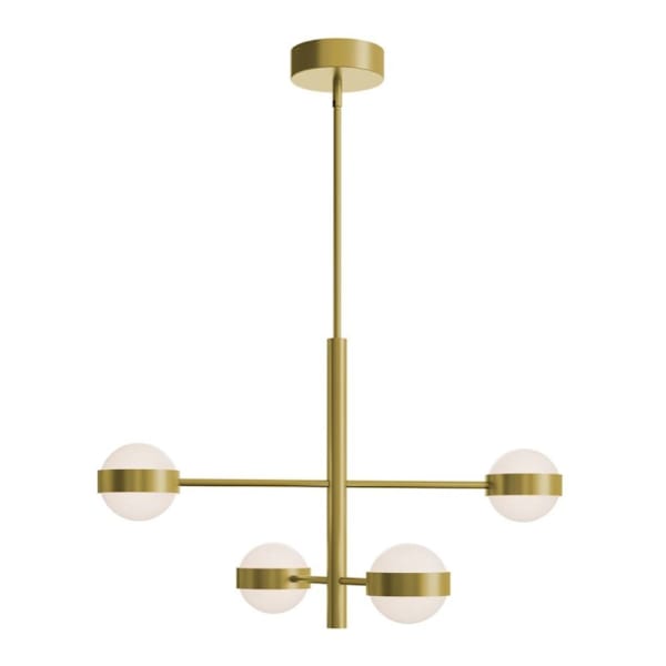 Afx Verona 30" LED Pendant, 27/30/35/40/50k, Light Antique Brass | HD ...