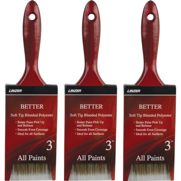 Linzer® Better Brush Set 3 Flat Package of 3 | HD Supply