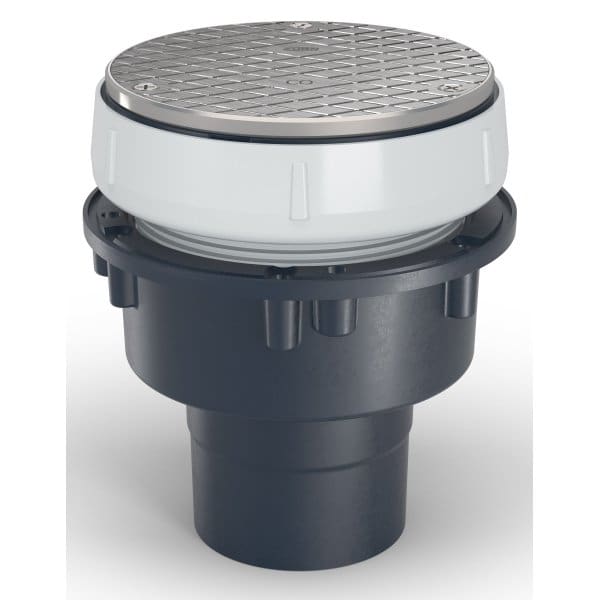 Zurn PVC Cleanout With 5" Nickel Bronze Top/ 4" Solvent Weld | HD Supply